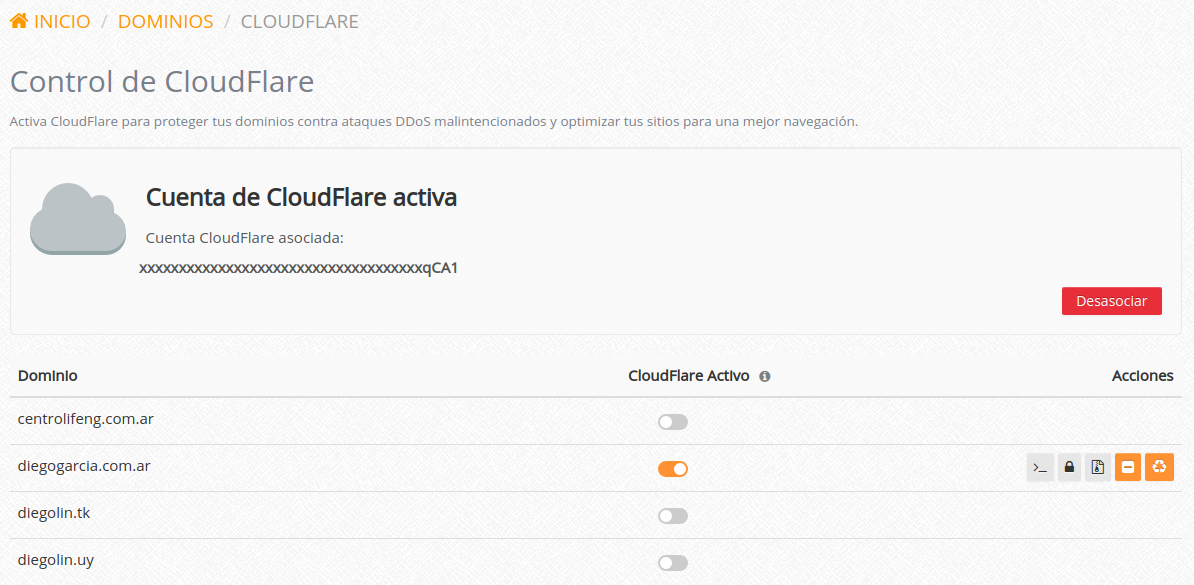 Vincular Ferozo con CloudFlare – DonWeb